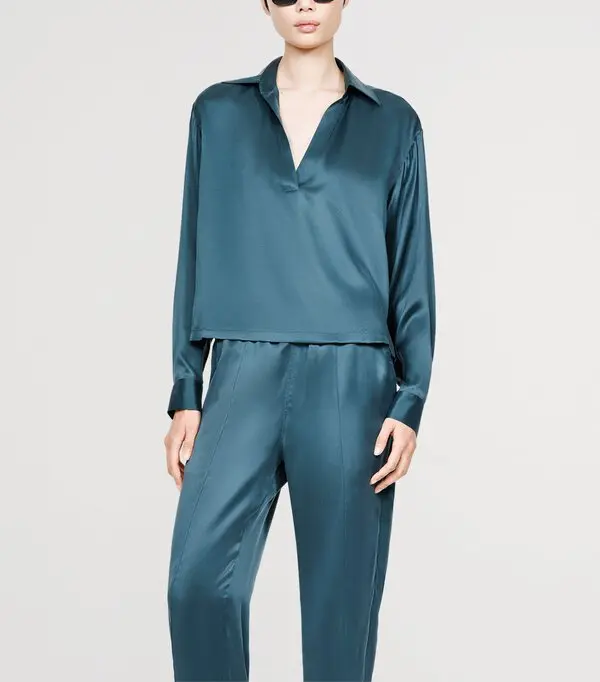 TOM FORD Silk Pyjama Shirt - Green