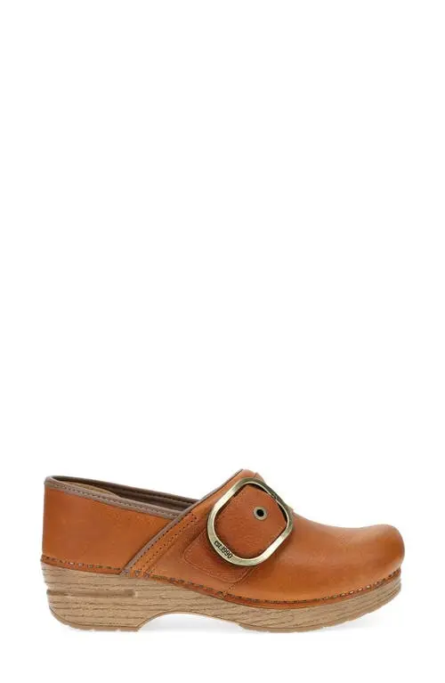Dansko Pearson Buckle Strap Clog - Tan Tumbled
