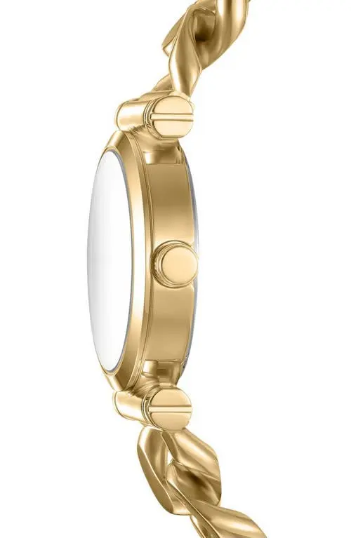 Dkny Curb Chain Link Bracelet Watch - Silver/gold
