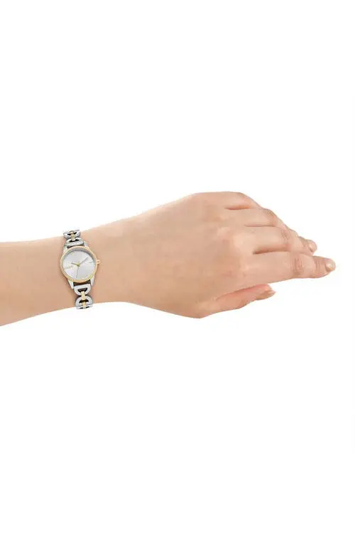 Dkny Open Link Bracelet Watch - Silver