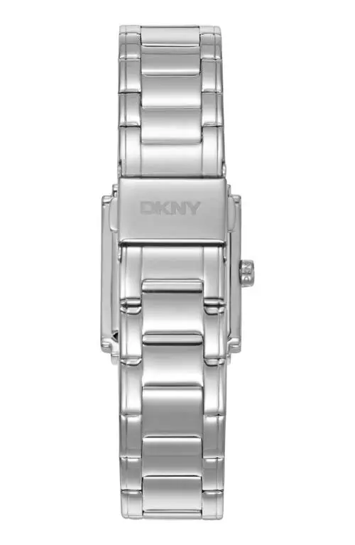 Dkny Gold Tone Stainless Steel Pavé Dial Watch
