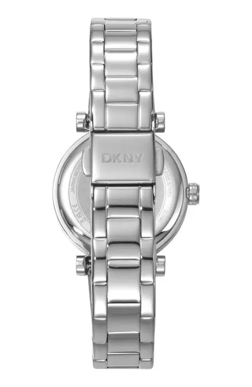 Dkny Essentials Crystal Marker Bracelet Watch - Silver
