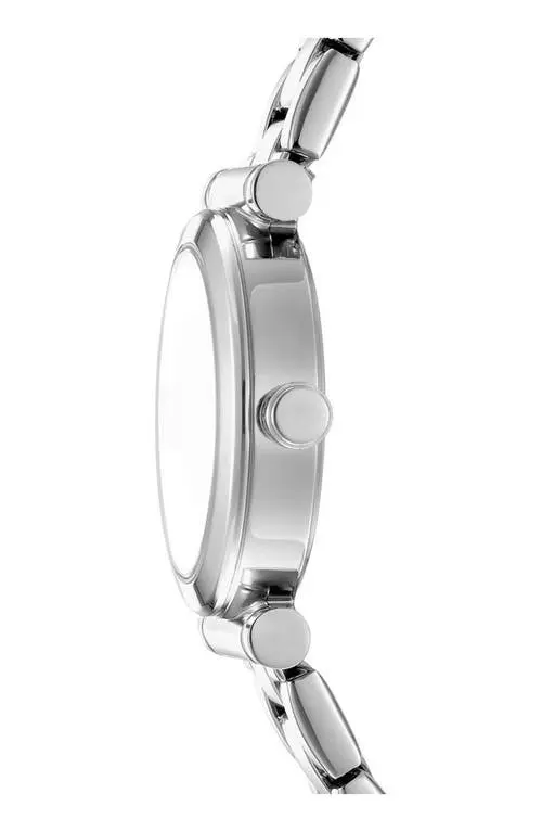 Dkny Essentials Crystal Marker Bracelet Watch - Silver