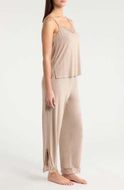 Nordstrom Moonlight Eco Lace Trim Pajamas - Tan