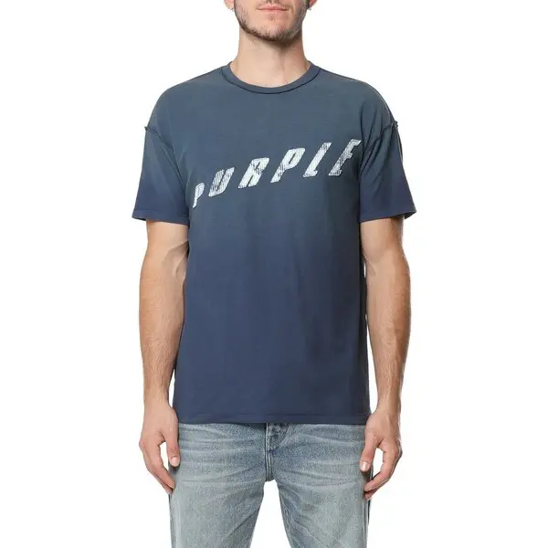PURPLE BRAND Inside Out Graphic T-shirt - Blue