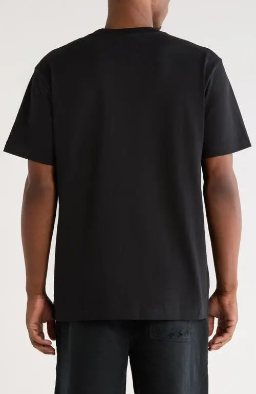 PURPLE BRAND Crystal Embellished Logo Graphic T-shirt