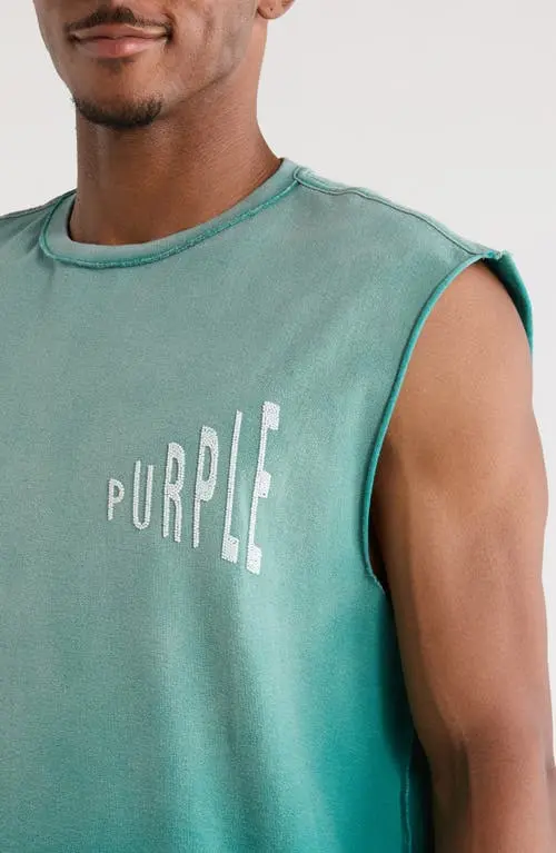 PURPLE BRAND Distressed Sleeveless Graphic T-shirt