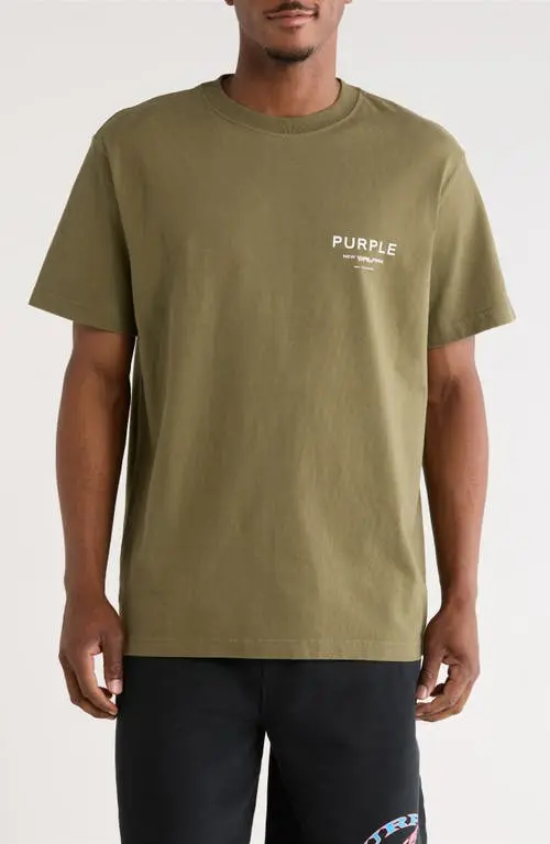 PURPLE BRAND Logo Graphic T-shirt - Green
