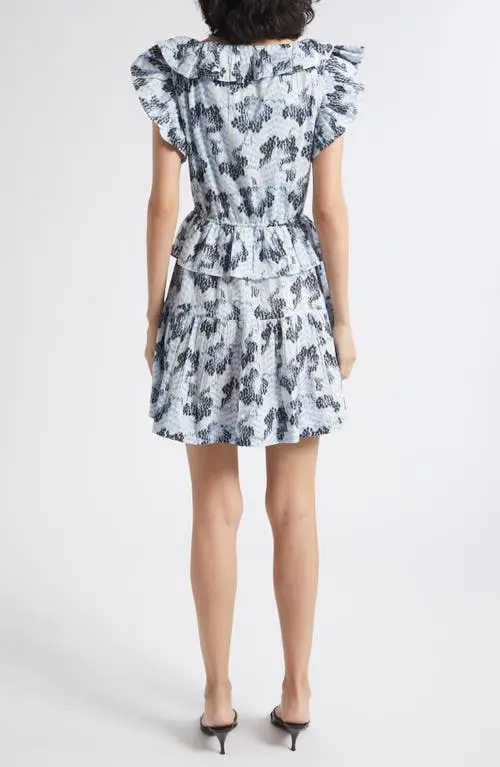 Ulla Johnson Celie Abstract Print Ruffled Minidress