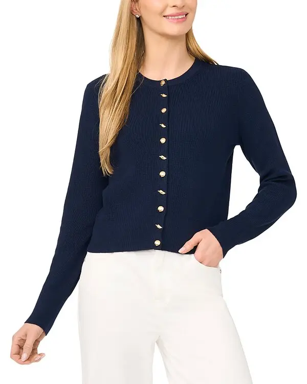 CECE DUPRAZ Crewneck Cardigan Sweater
