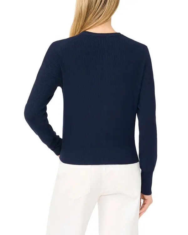 CECE DUPRAZ Crewneck Cardigan Sweater