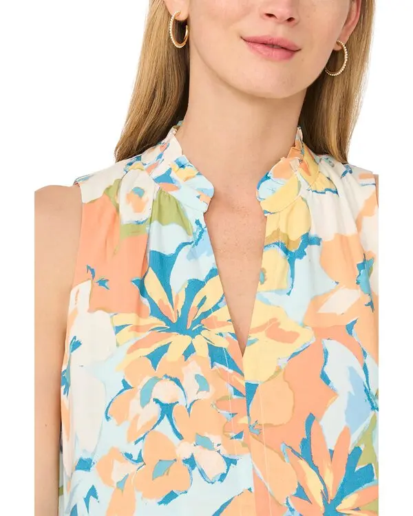 Vince Camuto Sleeveless V-neck Tiered Maxi Dress
