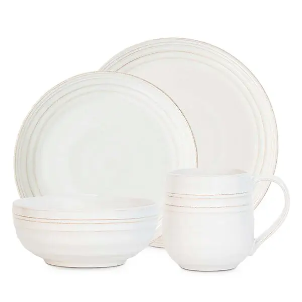 JULISKA Bilbao 4 Piece Place Setting - Whitewash