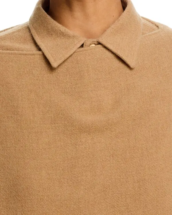 DARKPARK Georgia Wool Cashmere Shirt With Detachable Scarf