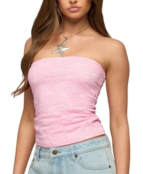 EDIKTED Eleanora Lace Tube Top