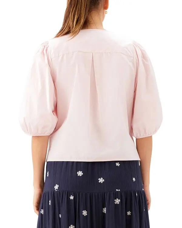 Karen Kane Puff Sleeve Blouse - Rose