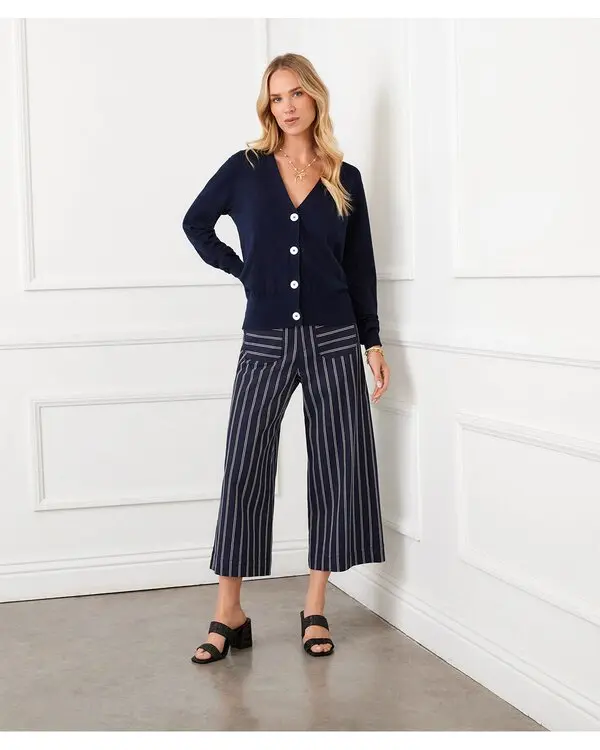 Karen Kane Cropped Wide Leg Pants
