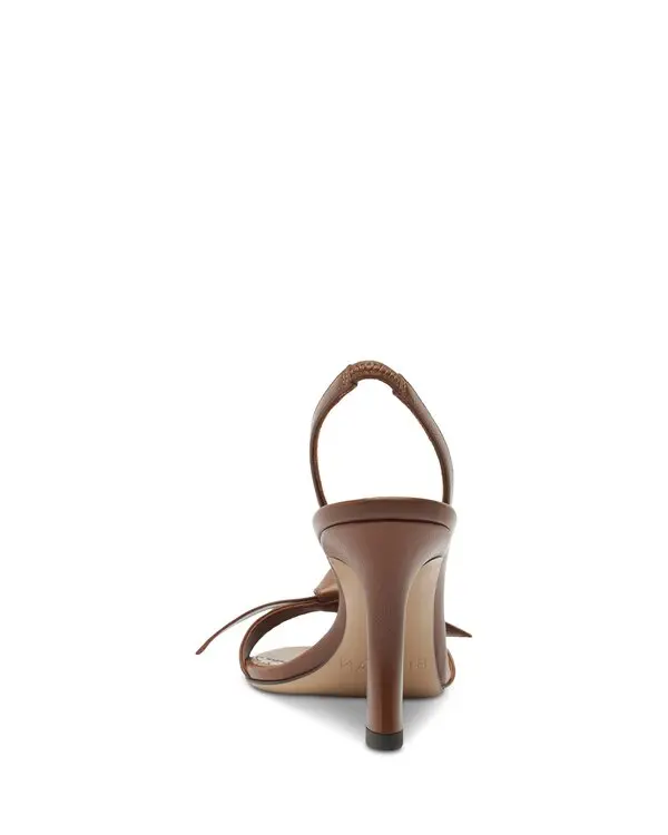ALEXANDRE BIRMAN Clarita Slingback Sandals With Bow Detailing - Espresso