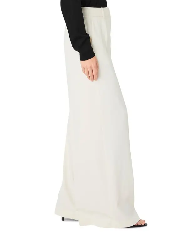 French Connection Harry High Waisted Wide Leg Trousers - Cream