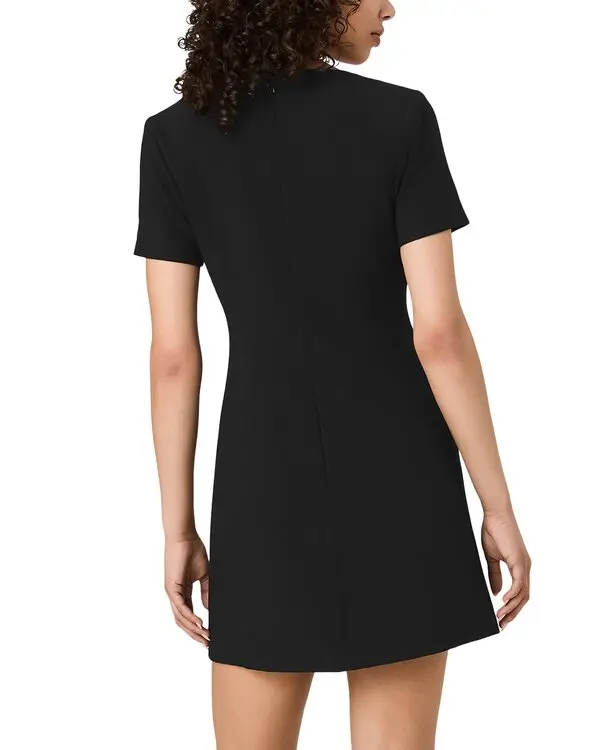 French Connection Azra Button Front Short Sleeve Mini Dress