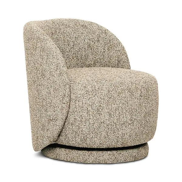INTERLUDE HOME Oslo Swivel Lounge Chair - Hearth