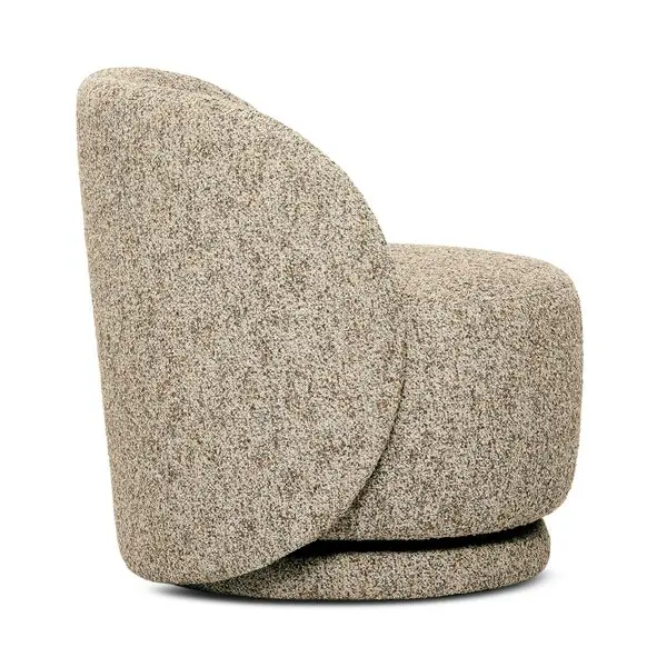 INTERLUDE HOME Oslo Swivel Lounge Chair - Hearth