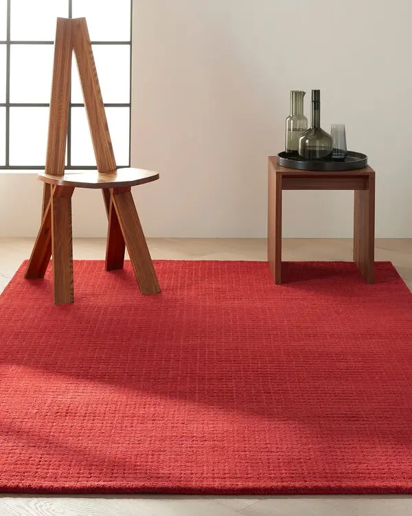 Calvin Klein Ck830 Las Vegas Area Rug, 7'9 X 9'9 - Red