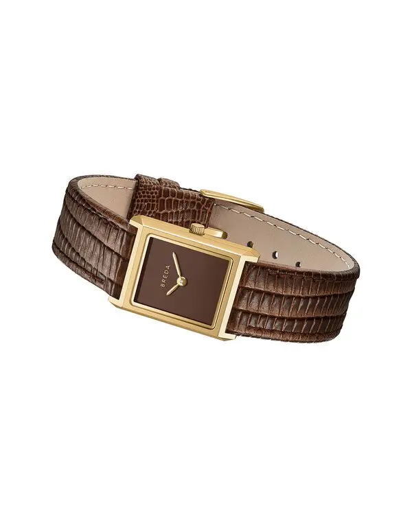 BREDA Virgil Leather Strap Watch, 20mm X 16mm