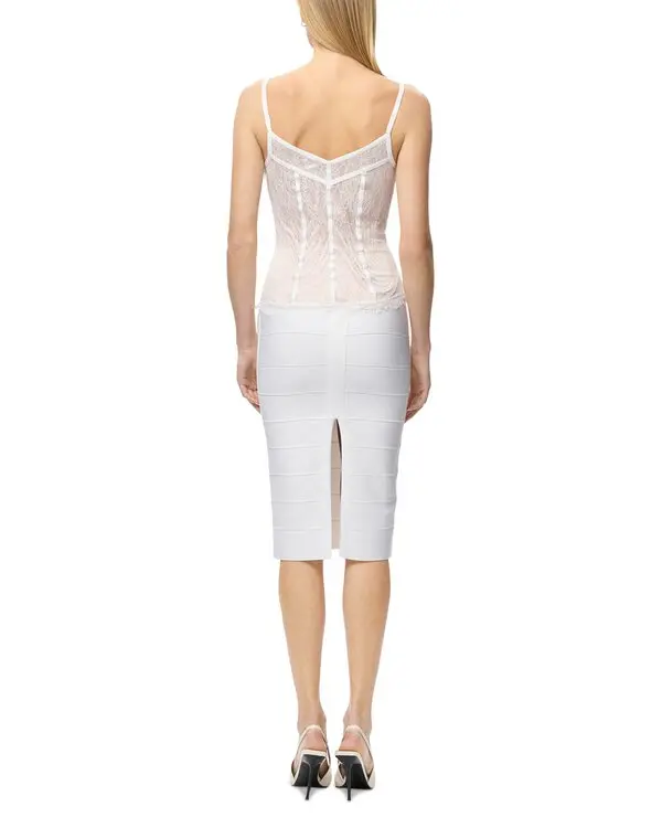 Herve Leger The Sylvia Lace Top