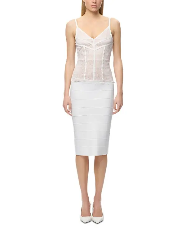 Herve Leger The Sylvia Lace Top