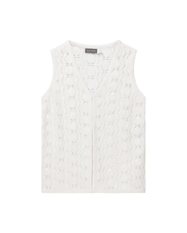 Mint Velvet Crochet Sequin Top