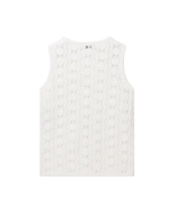 Mint Velvet Crochet Sequin Top