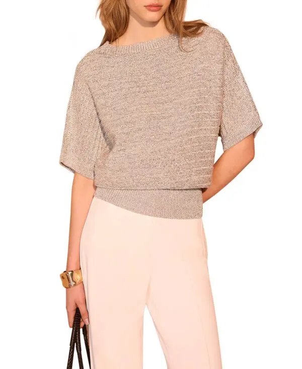 Mint Velvet Metallic Batwing Knit Top
