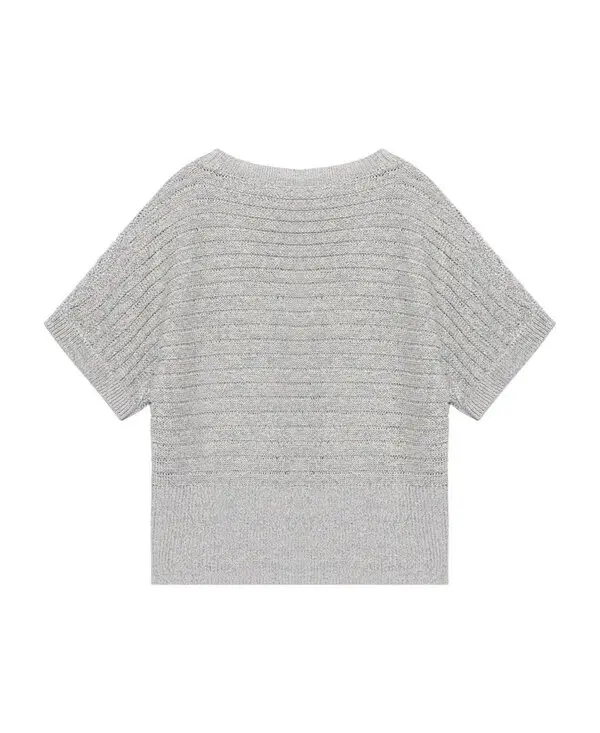 Mint Velvet Metallic Batwing Knit Top