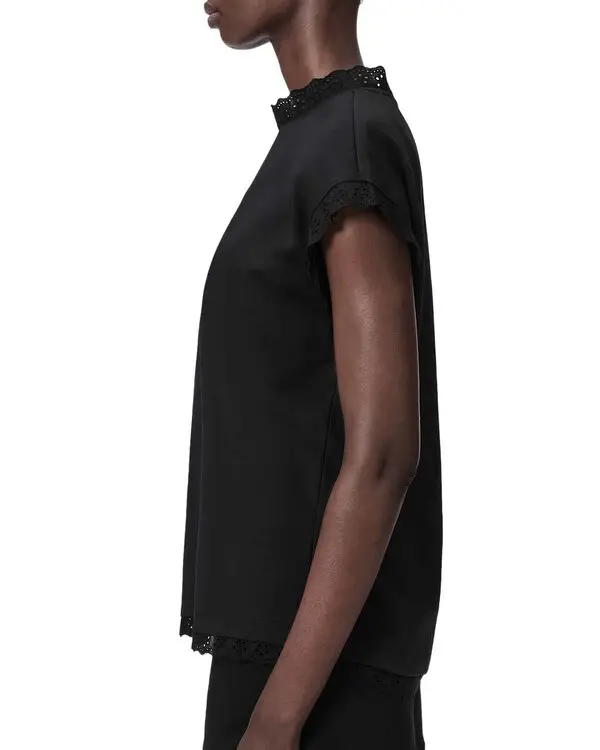 ALLSAINTS Lele Lace Top - Black