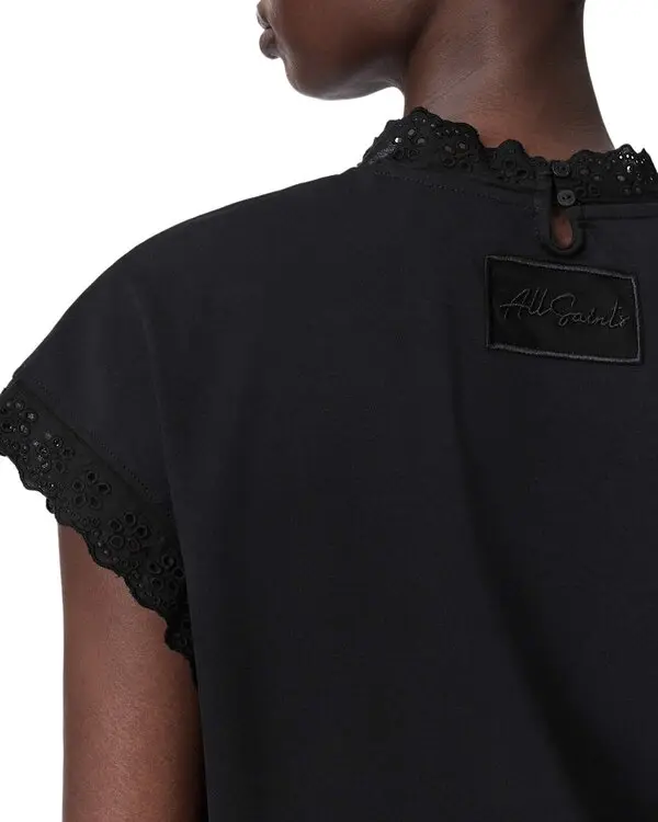 ALLSAINTS Lele Lace Top - Black