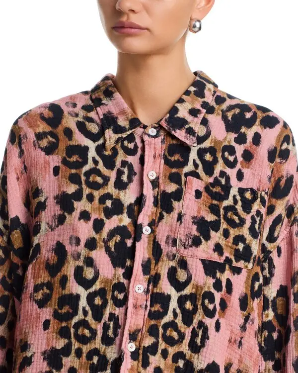 R13 Long Sleeve Printed Shirt