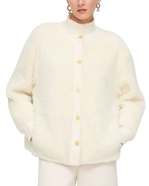 Lafayette 148 New York Reversible Shearling Jacket