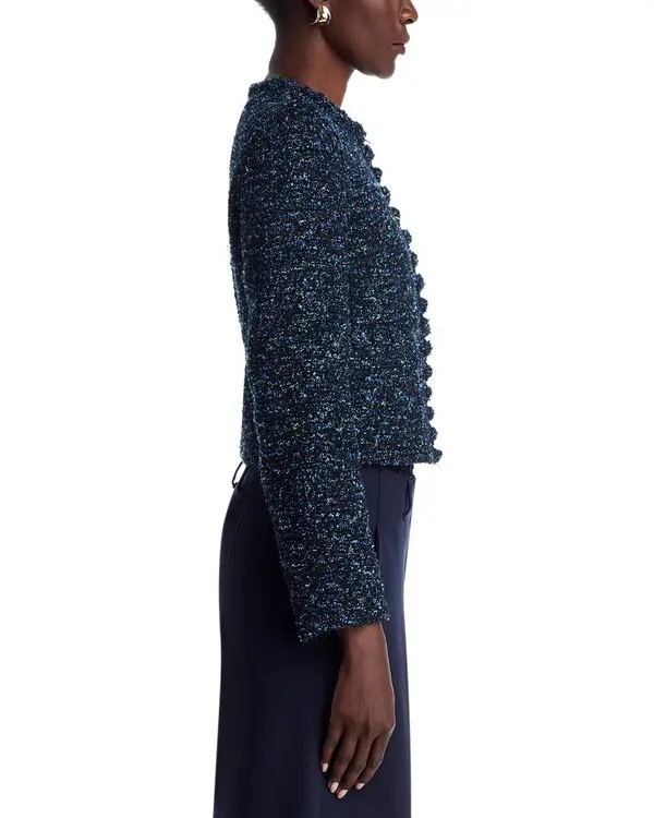 Lafayette 148 New York Crocheted Pom Pom Jacket