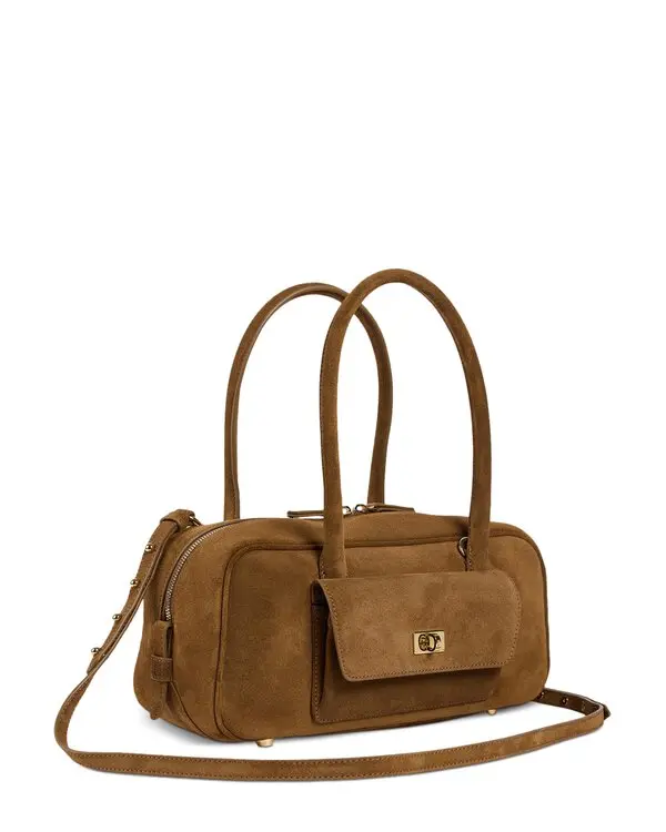 Sandro Ezmehralda Suede Crossbody Bag