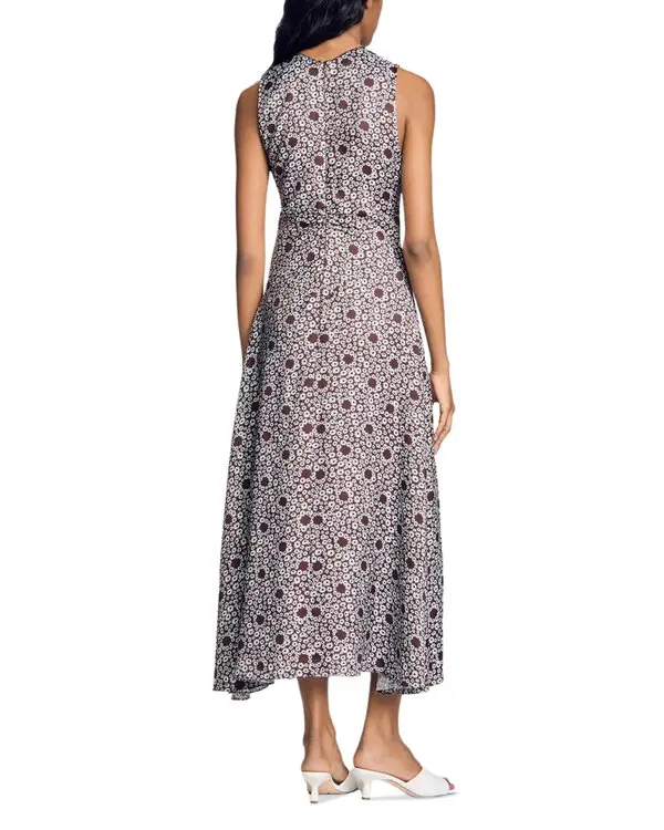 Sandro Daisy Print Maxi Dress