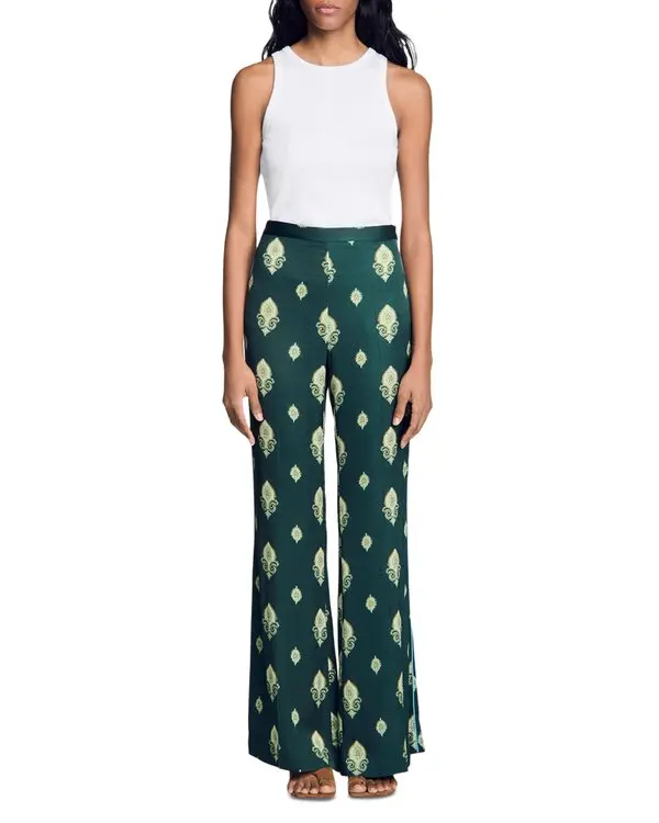 Sandro Paisley Print Floaty Pants