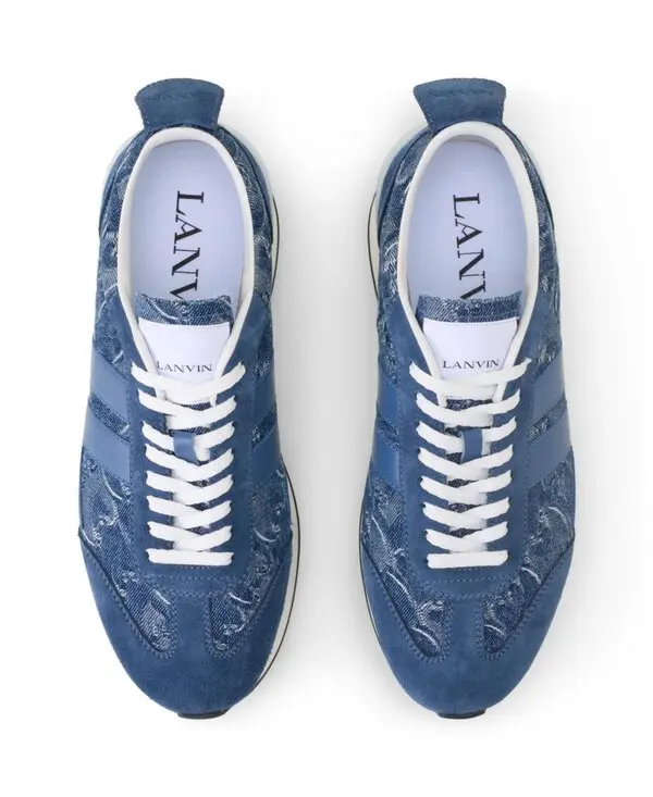 LANVIN Lunar Year Bumpr Sneakers In Denim - Blue