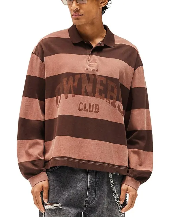 REPRESENT Owners Stripe Rugby Shirt