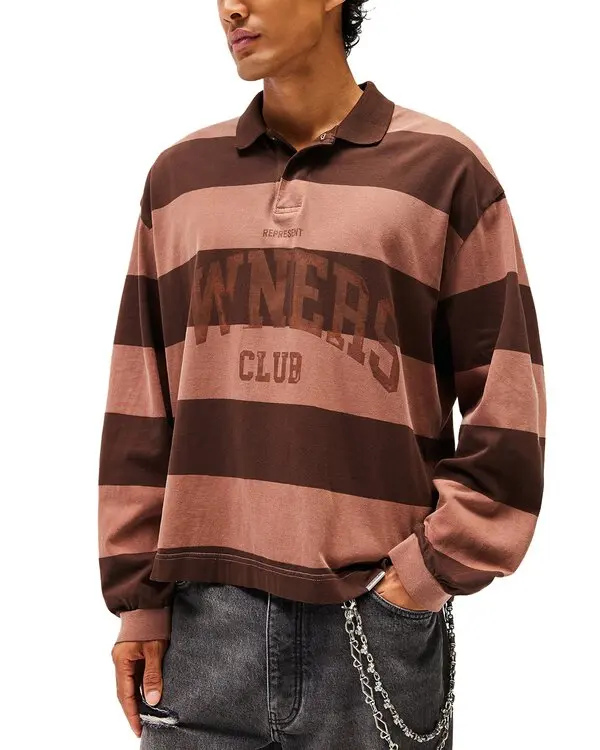 REPRESENT Owners Stripe Rugby Shirt