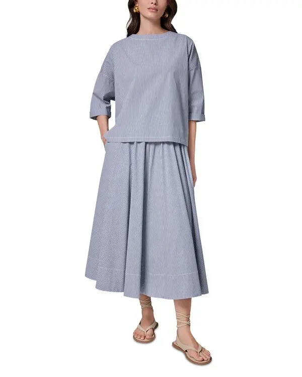 Donna Karan New York Three Quarter Sleeve Top