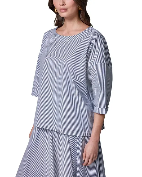 Donna Karan New York Three Quarter Sleeve Top