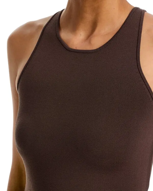 TOTEME Classic Knit Tank Top - Walnut