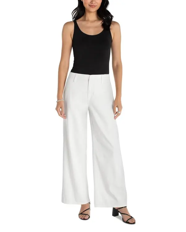 LIVERPOOL Weekender High Rise Wide Leg Jeans - White