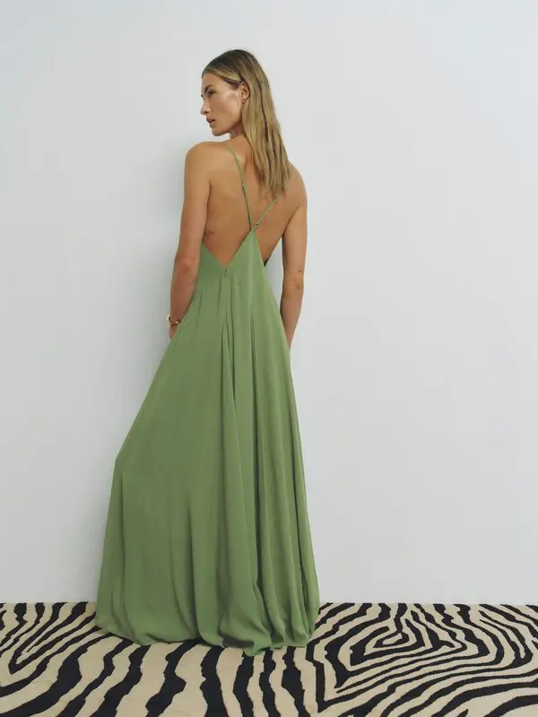REFORMATION Carissa Maxi Dress - Green